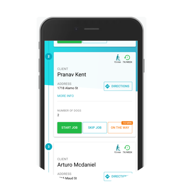 Client Management - Pooper Scooper App - Sweep&Go
