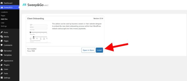 Sweep&Go Client Onboarding Plugin for WordPress - Sweep&Go