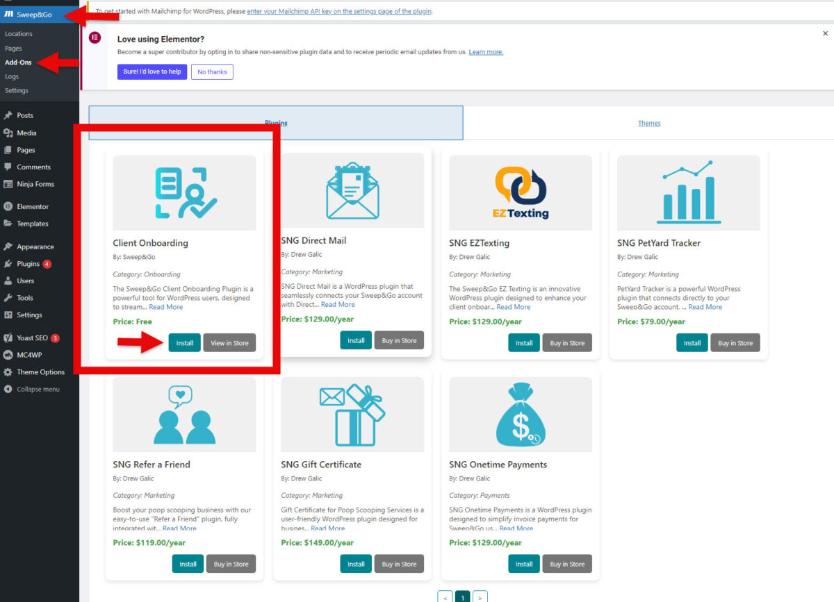 Sweepandgo Client Onboarding Plugin For Wordpress Sweepandgo