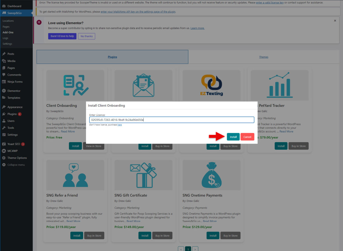 Sweepandgo Client Onboarding Plugin For Wordpress Sweepandgo