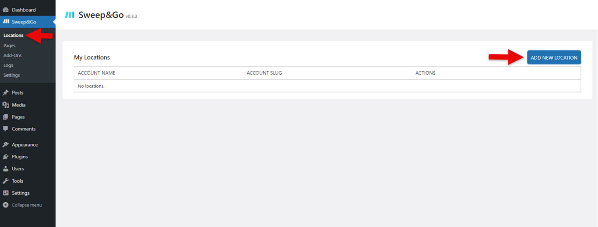 Sweep&Go Client Onboarding Plugin for WordPress - Sweep&Go