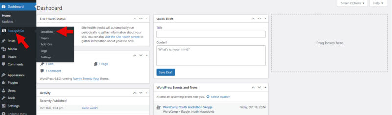 Sweep&Go Client Onboarding Plugin for WordPress - Sweep&Go