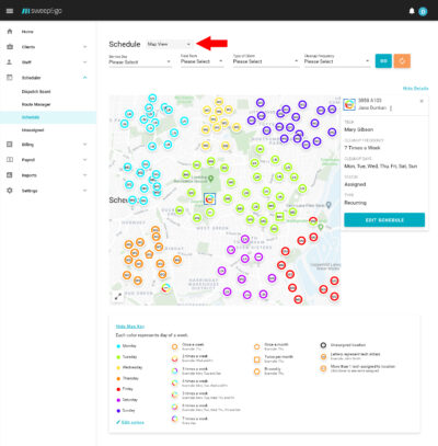 Schedule - Scheduler - Sweep&Go