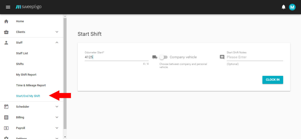 Staff Management - Staff Management - Sweep&Go