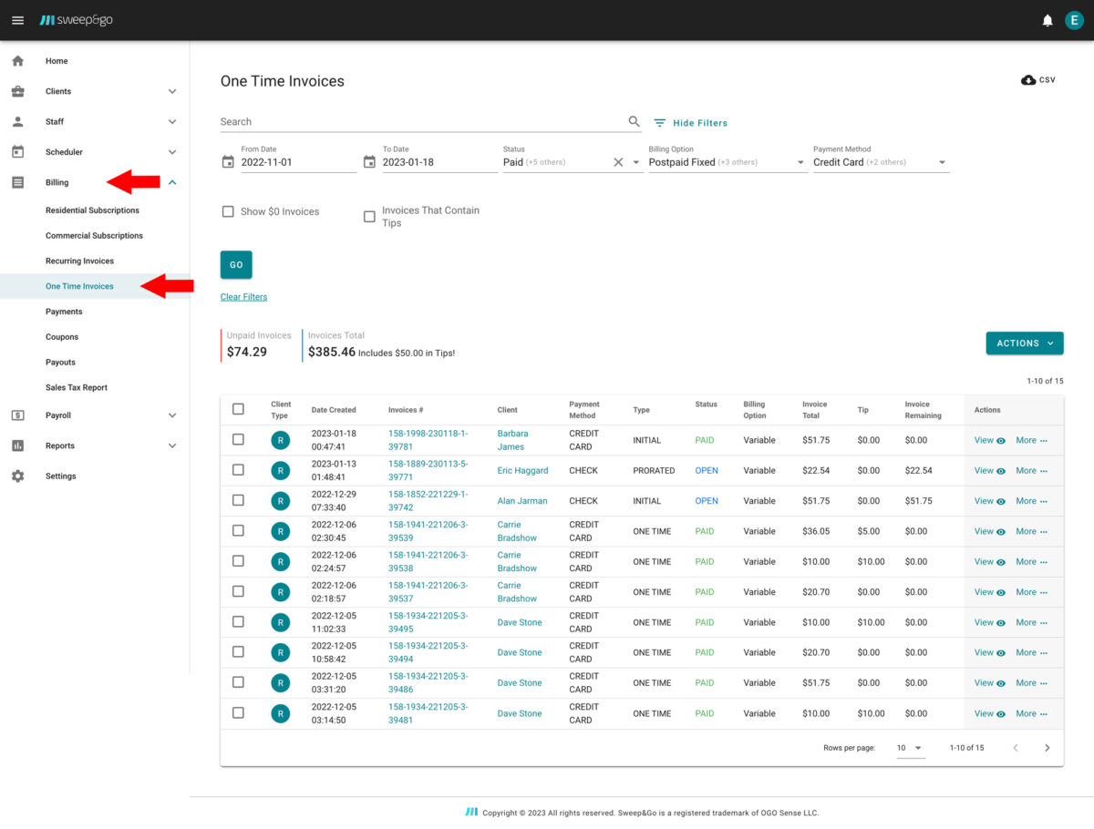 What does the software have as far as reports for tax purposes ...